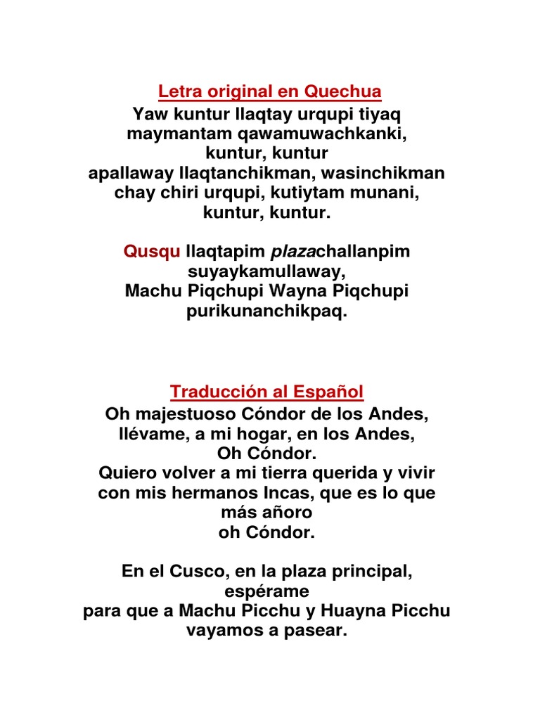Letra Original | PDF