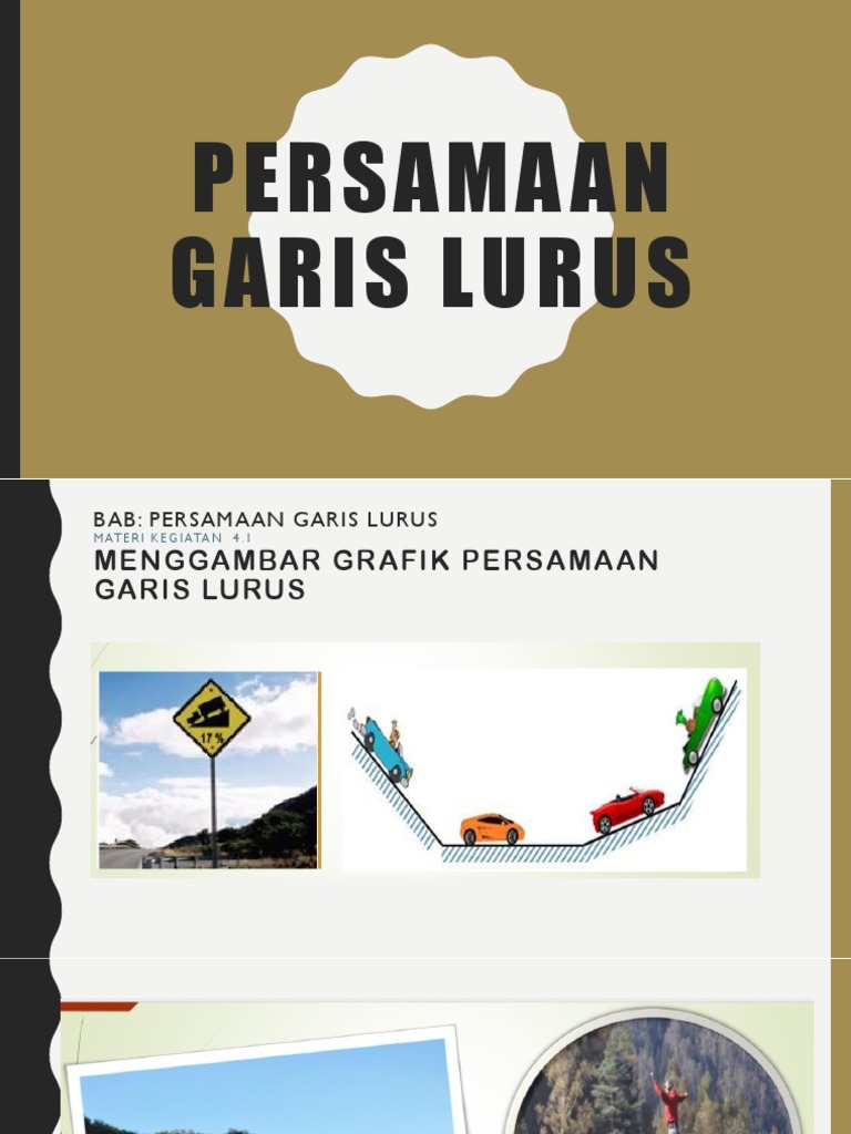 Persamaan Garis Lurus | PDF