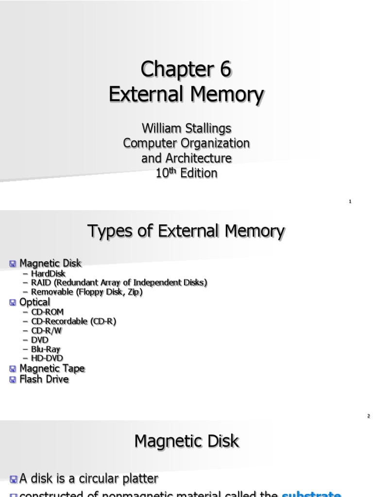 06 External Memory | PDF | Solid State Drive | Hard Disk Drive