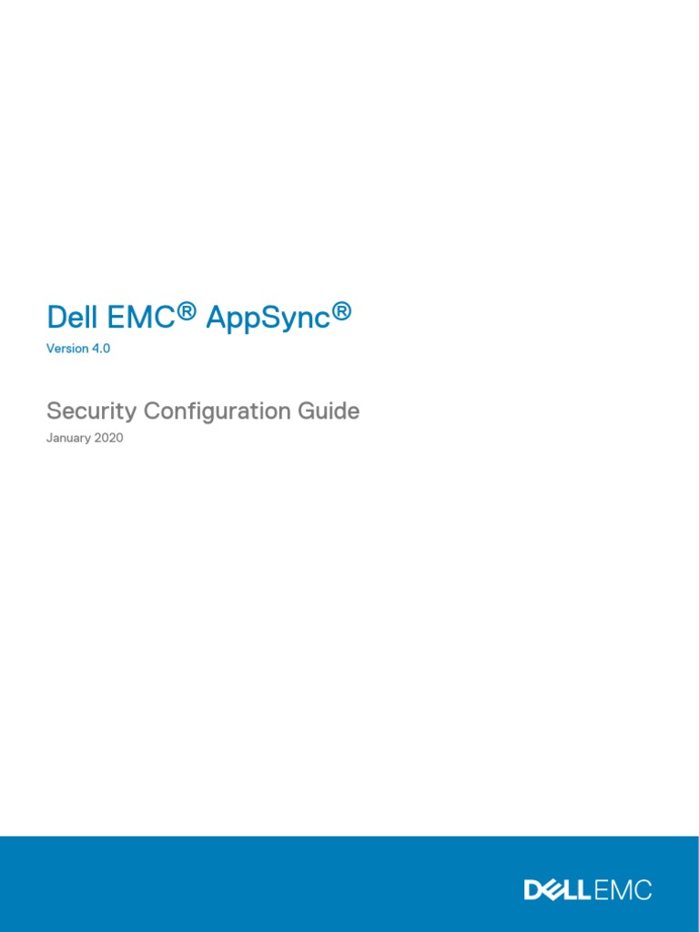 AppSync 4.0 Security Configuration Guide | PDF | Port (Computer ...