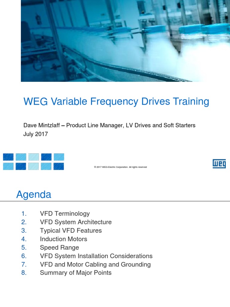 WEG Weg VFD Training July 2017 Training English | PDF | Power Inverter ...