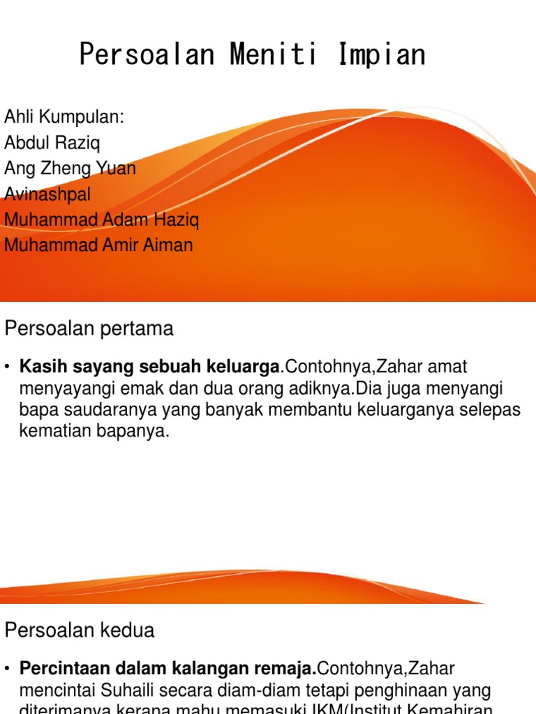 Persoalan Meniti Impian | PDF