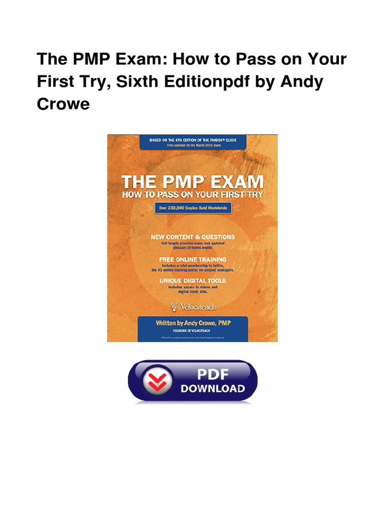 The PMP Exam How To Pass On Your First T | PDF