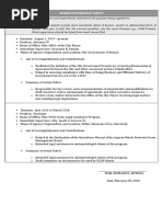 CS Form No. 212 Attachment - Work Experience Sheet | PDF | Regulatory Compliance | Employment