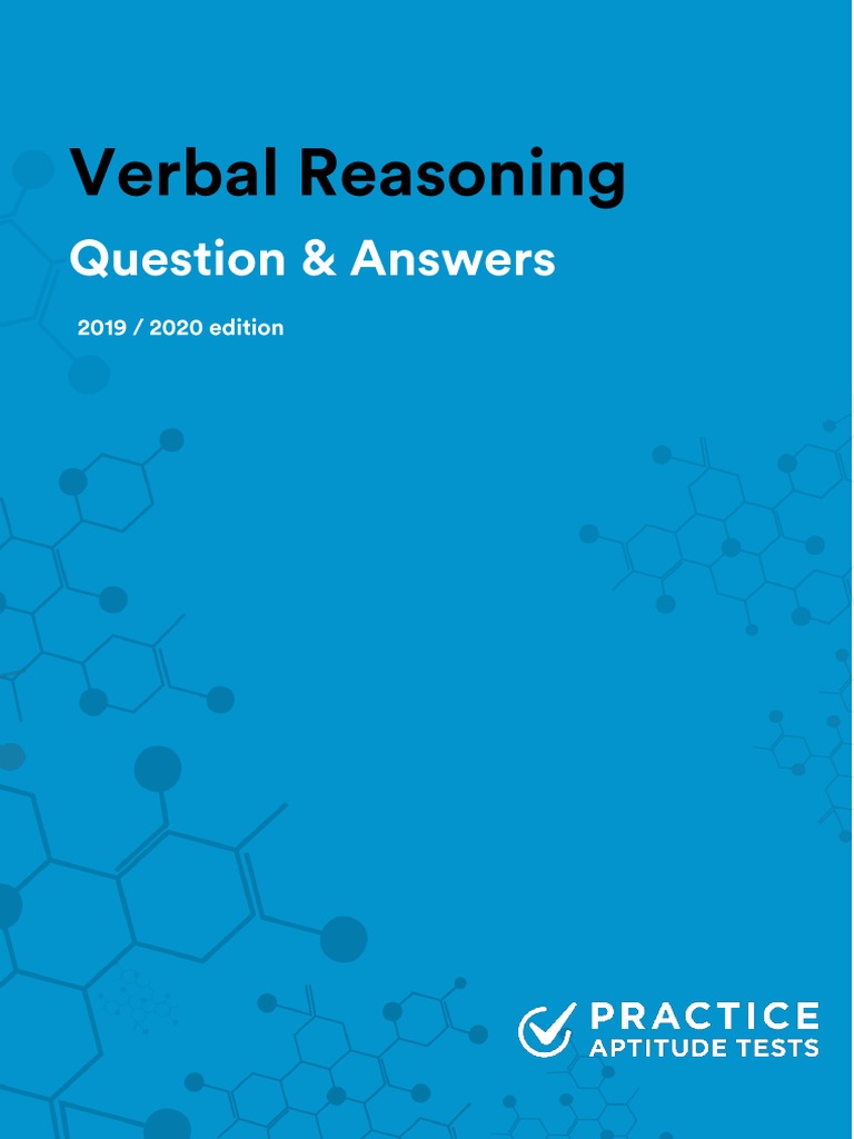 Verbal Reasoning Test PDF | PDF