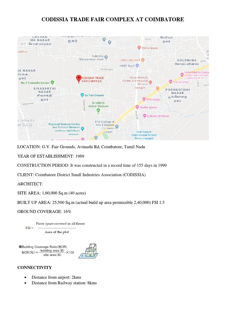 Codissia-Complex Coimbatore | PDF | South India | Tamil Nadu