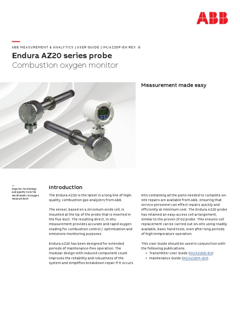 Abb Az20 | PDF | Waste Management | Flow Measurement