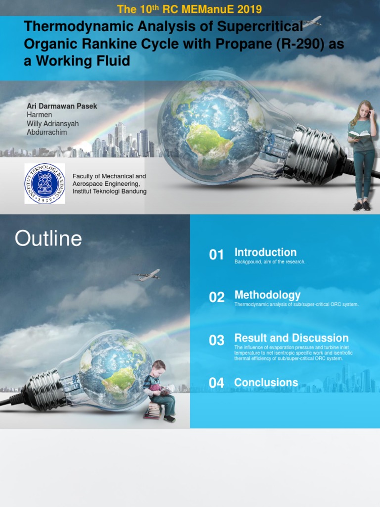 Thermodynamic Analysis of Supercritical Organic Rankine Cycle With ...