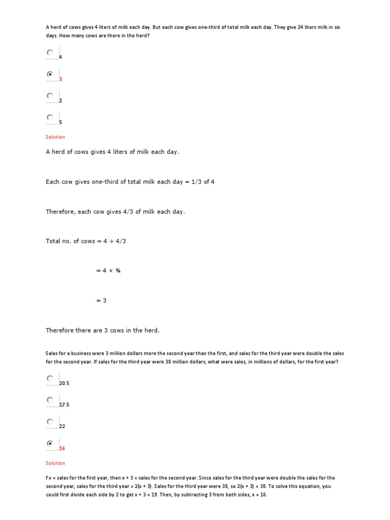 Civil Service Math Reviewer | PDF | Trigonometric Functions | Circle