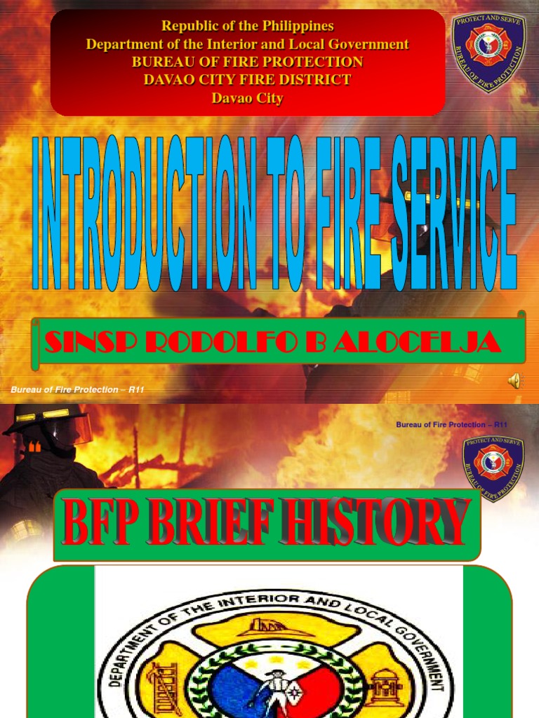 BFP HISTORY,MANDATE & OTHER RELATED TOPICS.ppt | Fire Safety | Fire ...