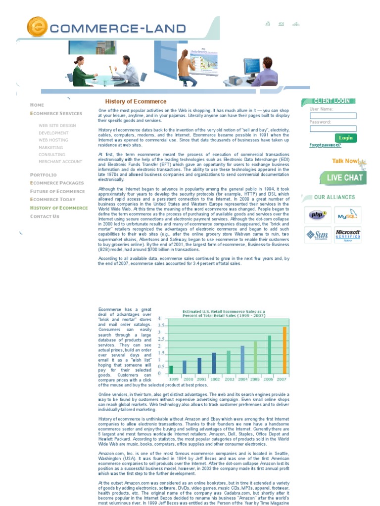 History of Ecommerce | PDF | E Commerce | Online Shopping