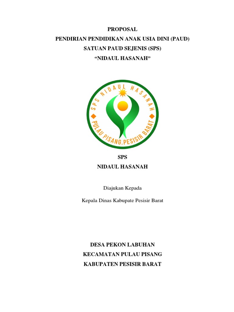 Contoh PROPOSAL SPS | PDF