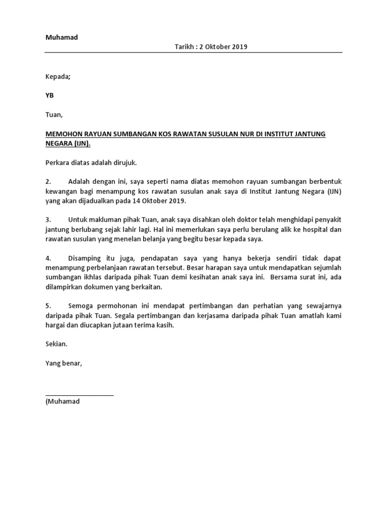 Surat YB | PDF