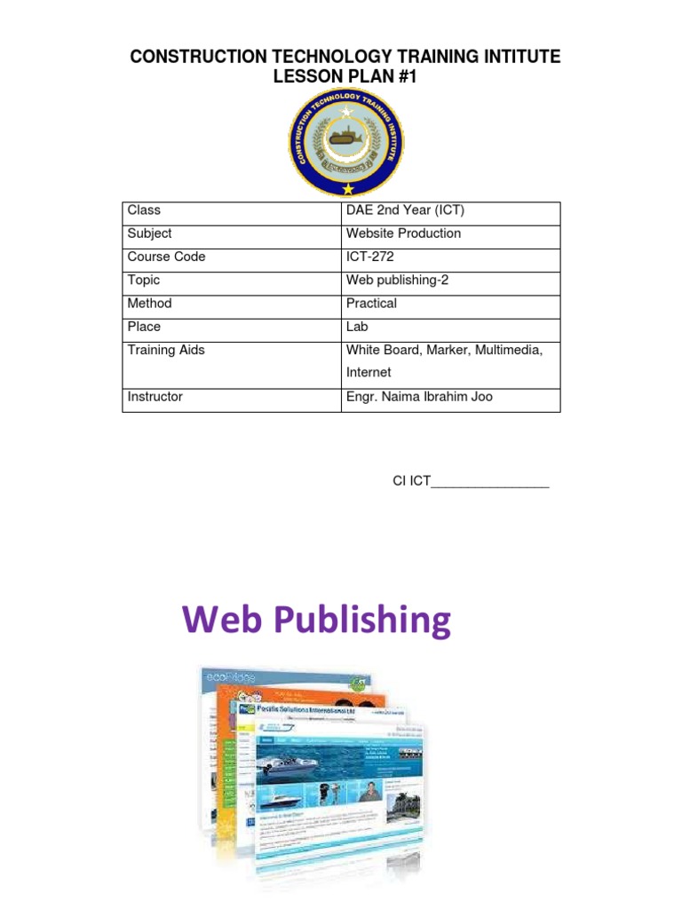 Web Publishing Basics for ICT Students | PDF | Websites | World Wide Web