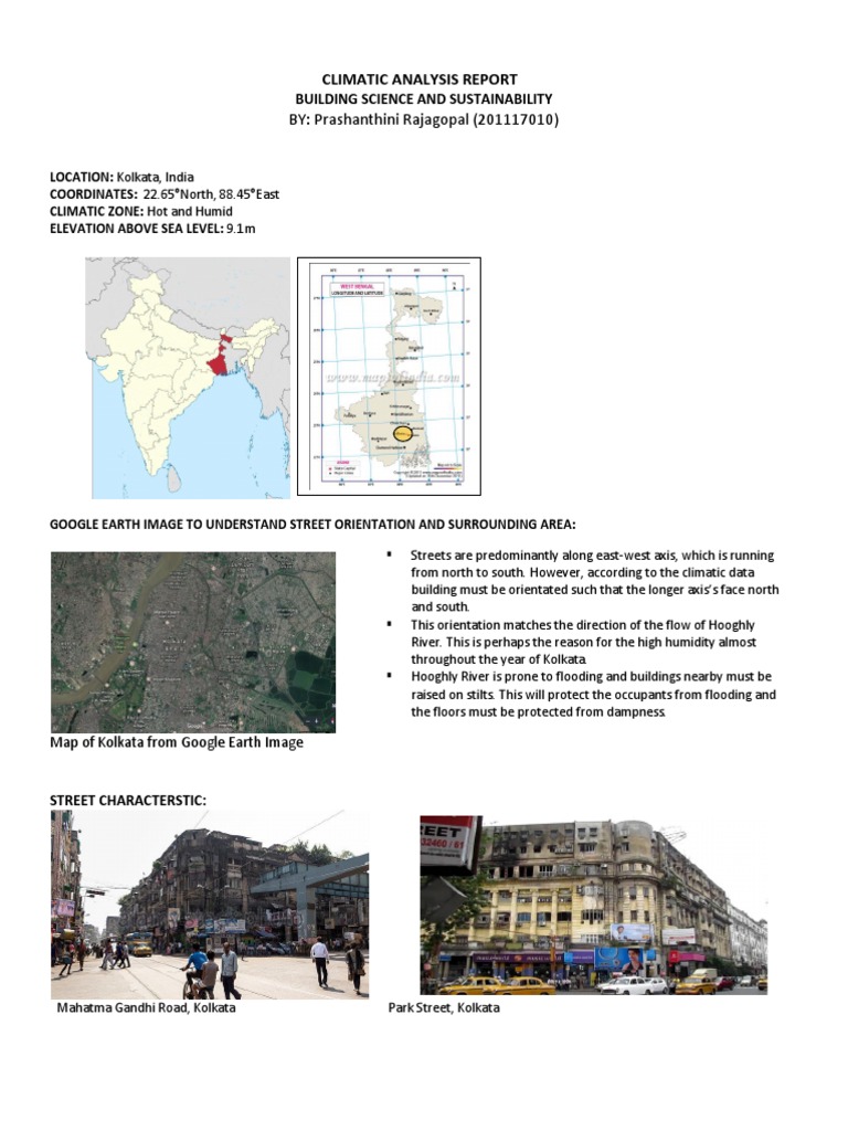 Kolkata Climate Analysis Report | PDF | Rain | Precipitation