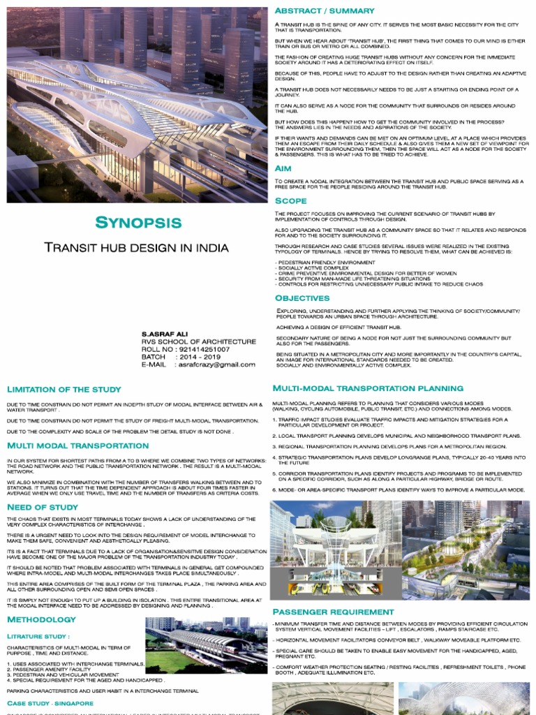Community-Centric Transit Hub Design | PDF | Public Transport | Public ...