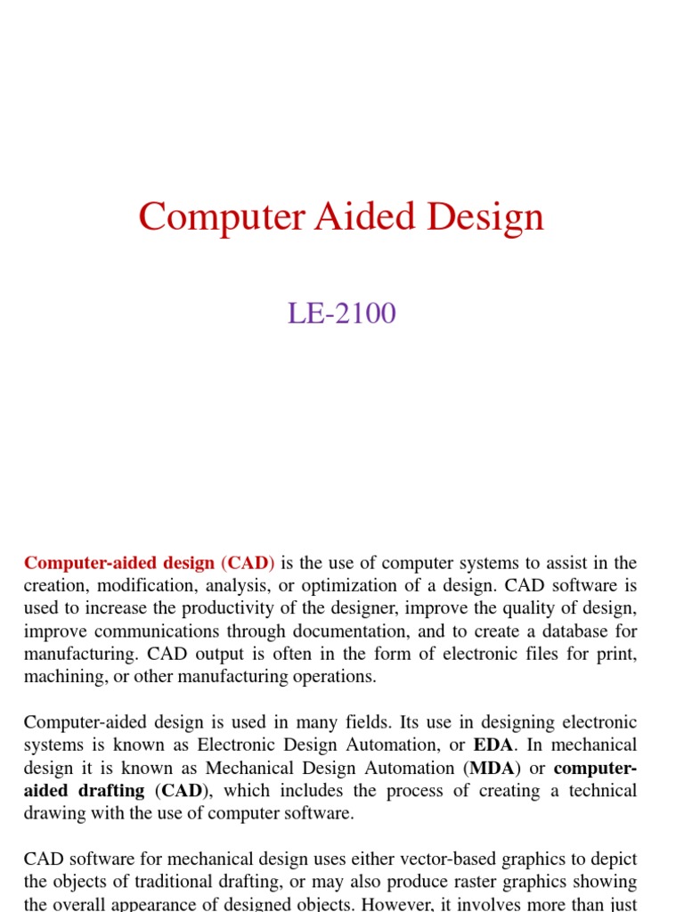 CAD Design Guide | PDF | Computer Aided Design | Engineering