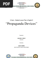 Detailed Lesson Plan (Propaganda Techniques) | PDF | Propaganda ...