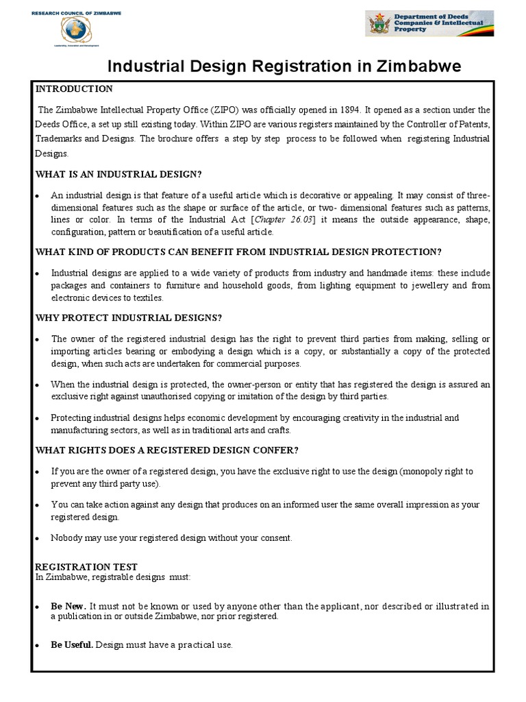 Industrial Design Registration Guide | PDF | Intellectual Property | Design