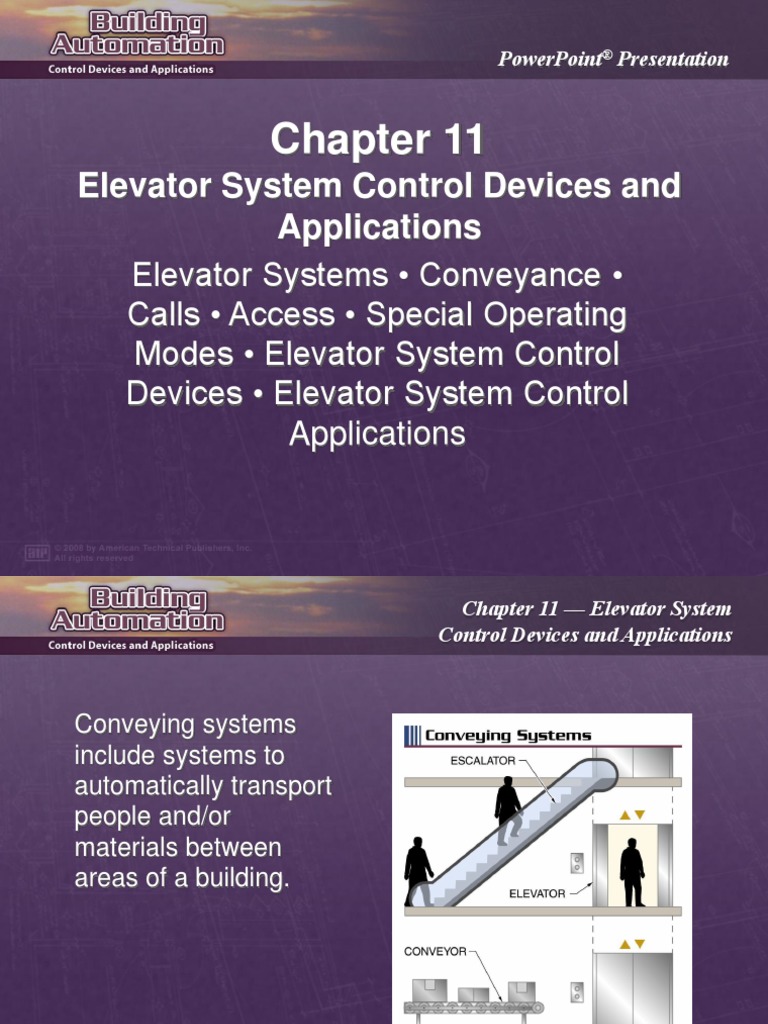 Elevator & Escalator Presentation | PDF | Elevator | Machines