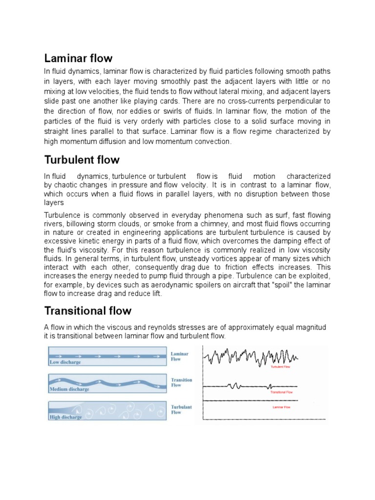 Laminar Flow | PDF | Fluid Dynamics | Turbulence