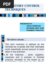 Inventory Management Notes | PDF | Inventory | Stocks