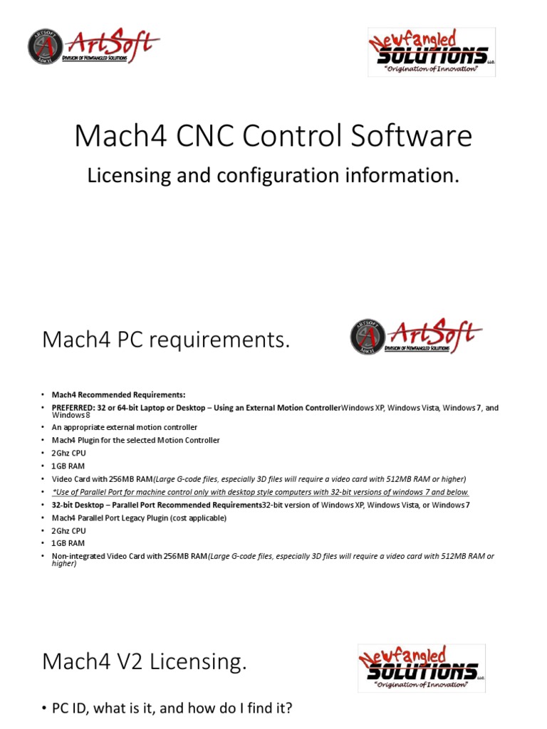Mach4 CNC Control Software: New Features and Enhancements for Improved Usability | PDF | Windows ...