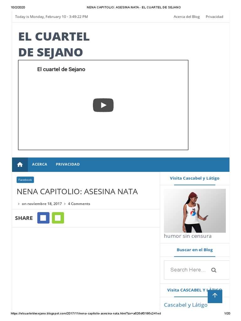 Nena Capitolio Asesina Nata Pdf Secuestro Cuba