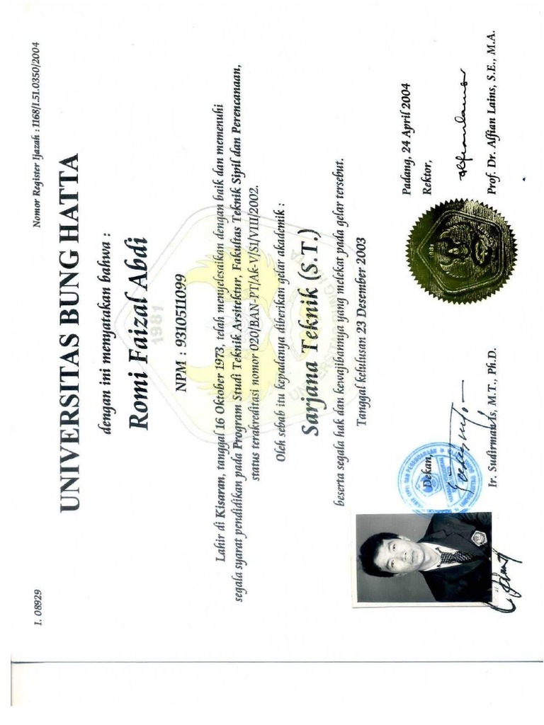 CV Romi Faizal Abdi | PDF