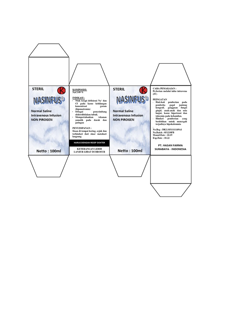 Kemasan NaCL Infus | PDF