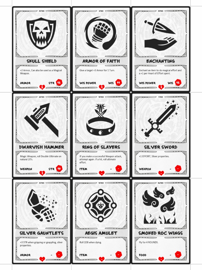 ICRPG Basic Loot Cards PDF | PDF
