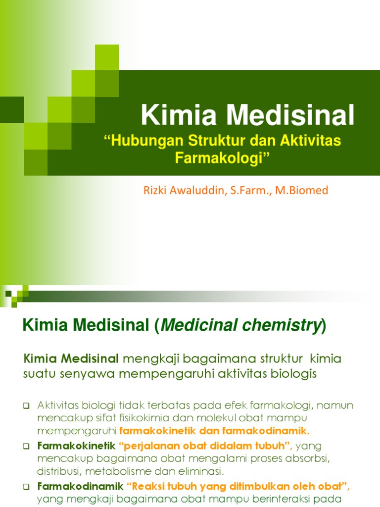 Hubungan Struktur dan Aktivitas Obat | PDF