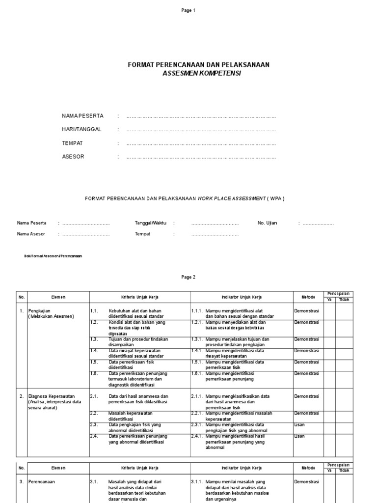 Form Pap - 03, 03 A, 03 B, Dan 04 (Rekap Dan Keputusan Asesmen) | PDF