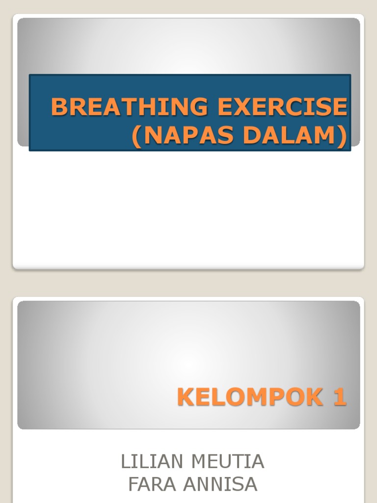 Breathing Exercise | PDF