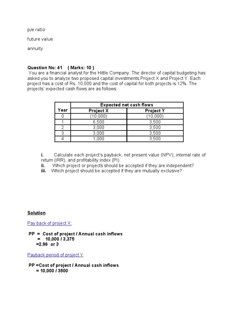 Long Questions | PDF | Cost Of Capital | Beta (Finance)