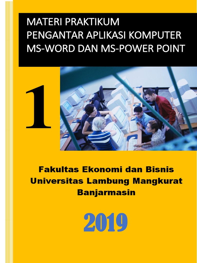 Praktikum 1 APLIKOM - Ms-Word & MS-Power Point | PDF