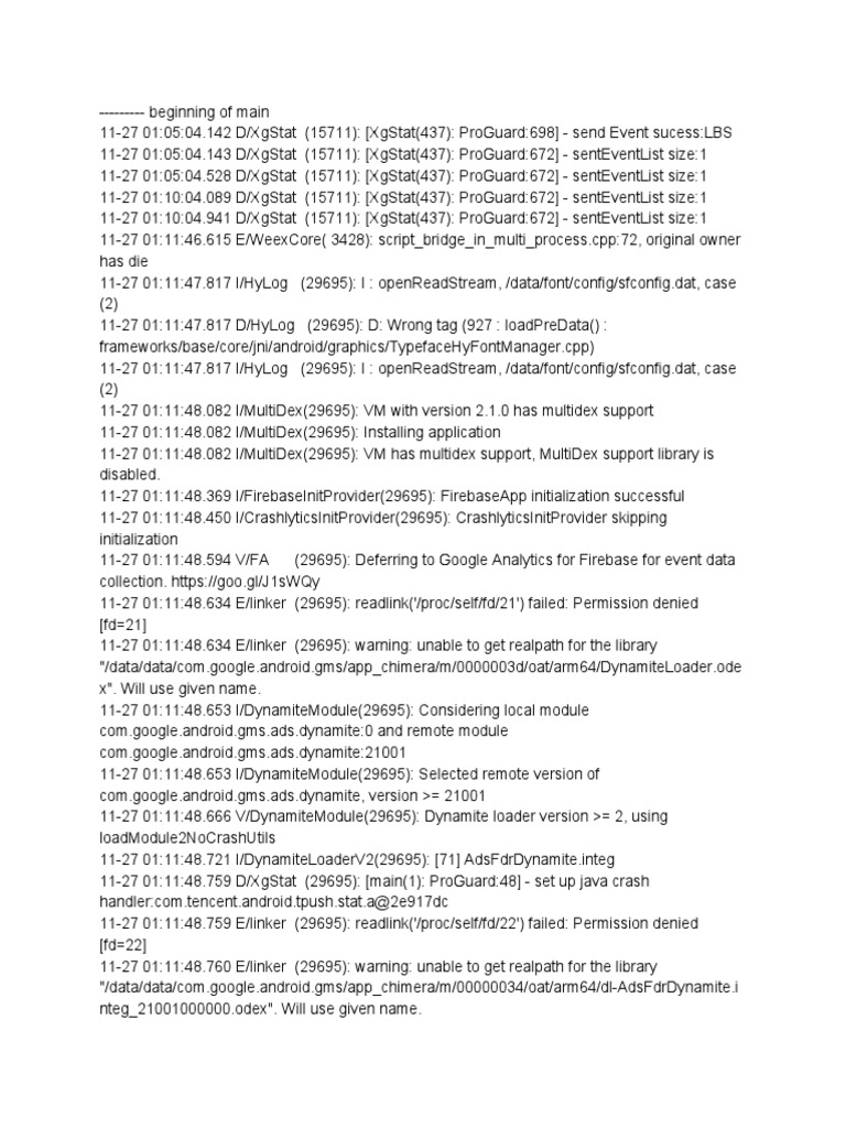 System Logcat PDF | PDF | Library (Computing) | Xml
