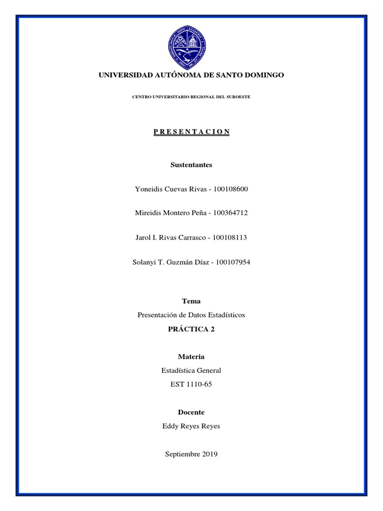 Presentación Tabular de Datos Estadísticos | PDF | Histograma ...
