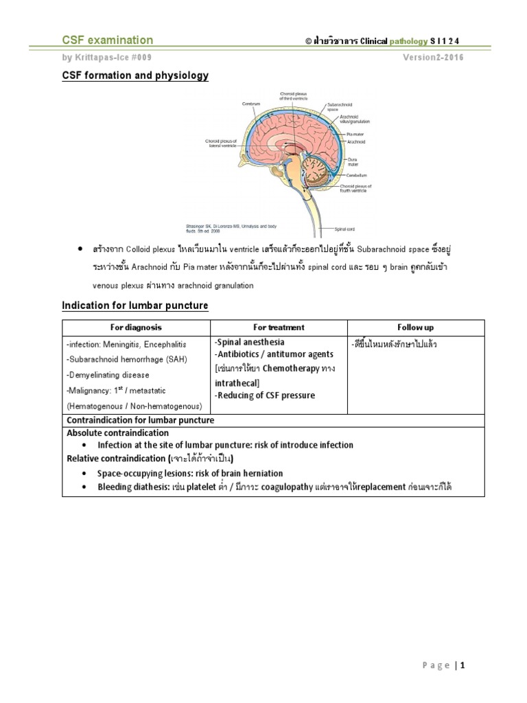 CSF-examination (Ver2) PDF | PDF
