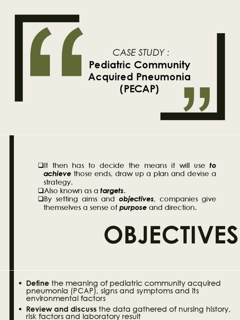Case Study PCAP | PDF | Anemia | Pneumonia