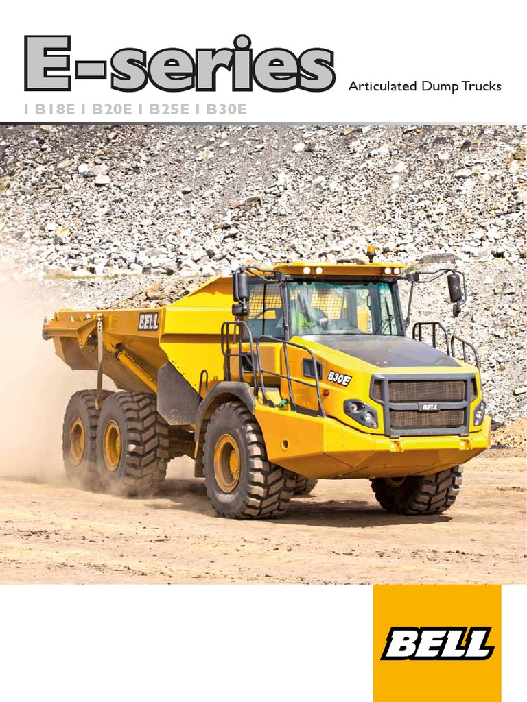 Bell B30E Articulated Dump Truck Specs | PDF | Truck | Transmission ...