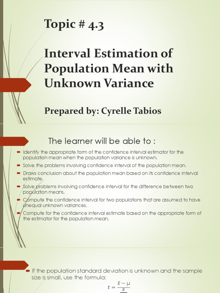 Statistic and Probability Report | PDF | Confidence Interval | Sample ...