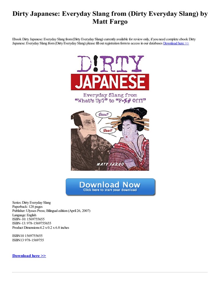 Dirty Korean Everyday Slang From Dirty Everyday Slang | PDF | Books