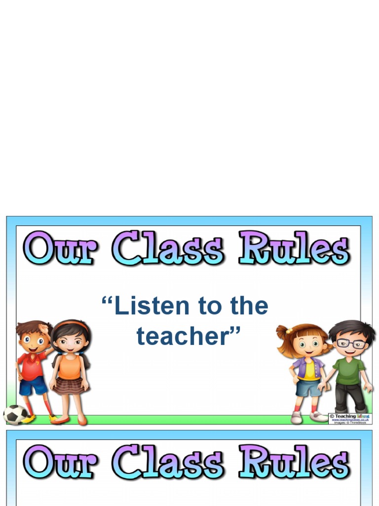 My Classroom Rules | PDF