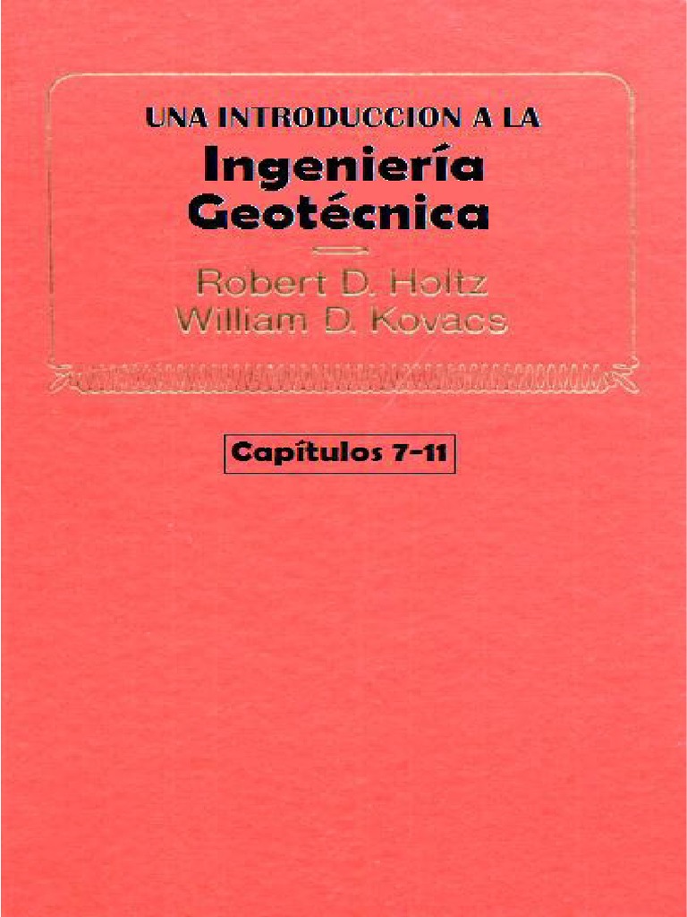 Introduccion A La Ingenieria Geotecnica Holtz Amp Kovacs PDF | PDF | Permeabilidad (Ciencias de ...