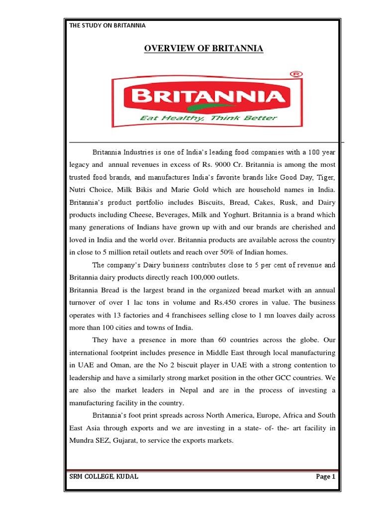Overview of Britannia | PDF | Pricing | New Product Development