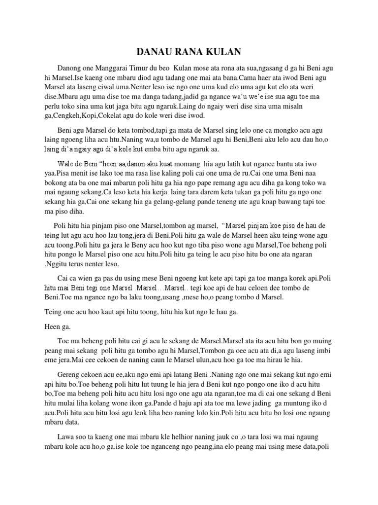 Danau Rana Kulan | PDF