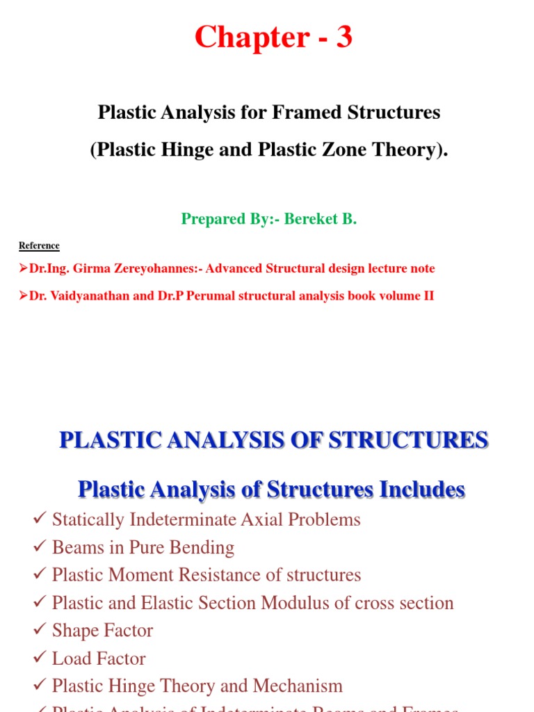 Chapter 3. Plastic Analysis For Structure. B | Download Free PDF | Plasticity (Physics) | Bending