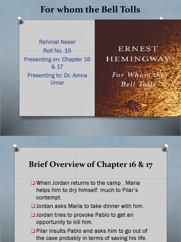 My Presentation of For Whom The Bell Tolls | PDF