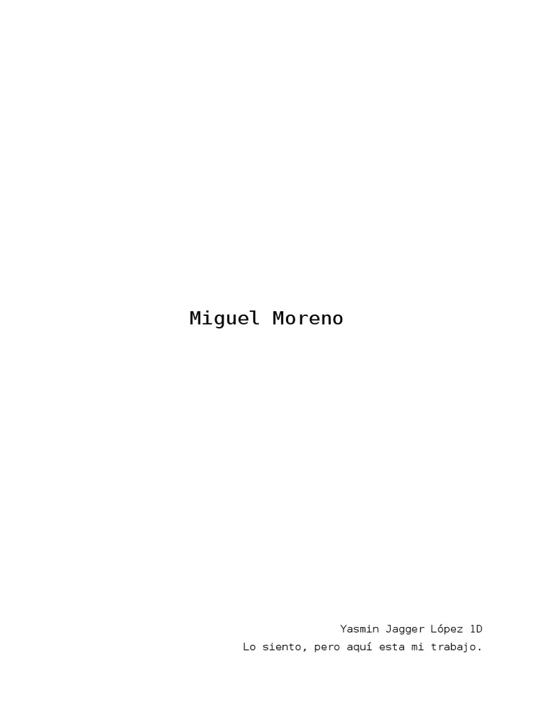 Miguel Moreno Romera. Yasmin Jagger Lopez 1D | PDF | Escultura | Artes ...